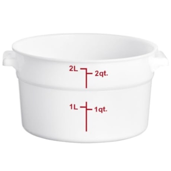 Kitchen | New Round Food Storage 2 Quartliter Stainresistant Plastic ...